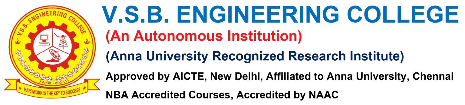 Admissions - VSB Engineering College Karur